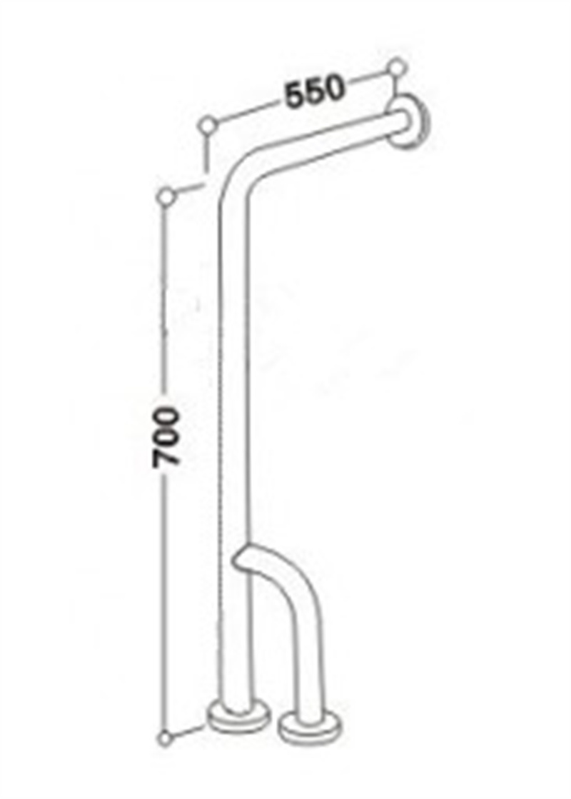 H -shape grab bar S-851 - ACE